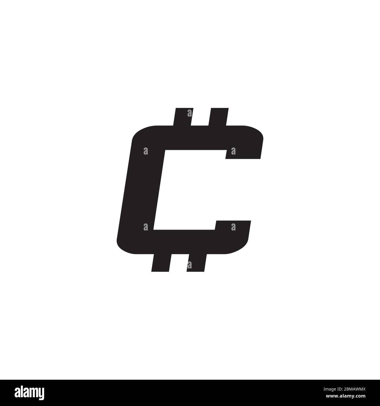 crypto C icon symbol design vector Stock Vector Image & Art - Alamy