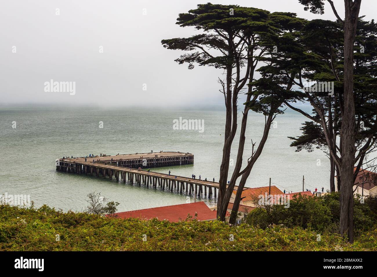 Torpedo Wharf at Golden Gate Bridge, San Francisco, California, USA ...
