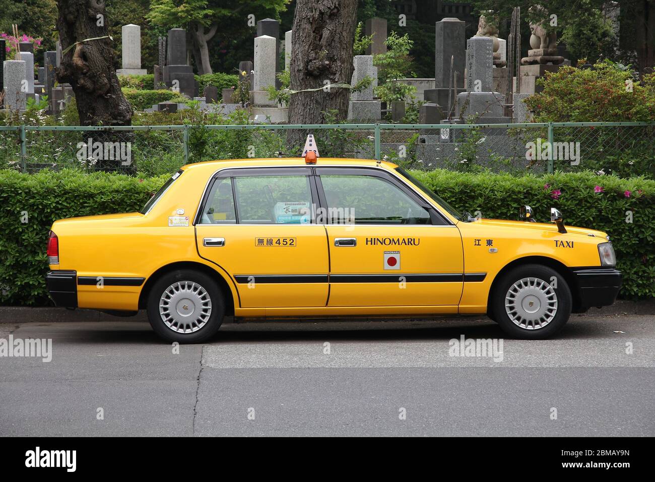 TOKYO, JAPAN - MAY 9, 2012: Taxi cab Toyota Crown in Tokyo, Japan ...