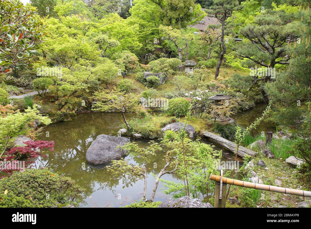 Japan style garden - Yoshikien Garden in Nara Stock Photo - Alamy