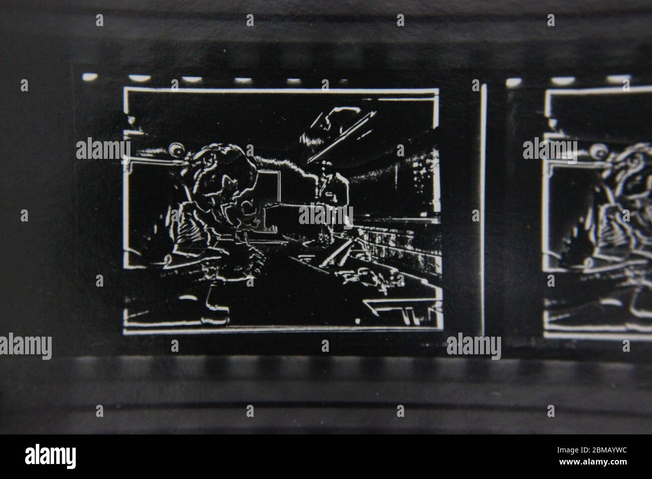 Fine 70s vintage contact print black and white extreme photography of ...