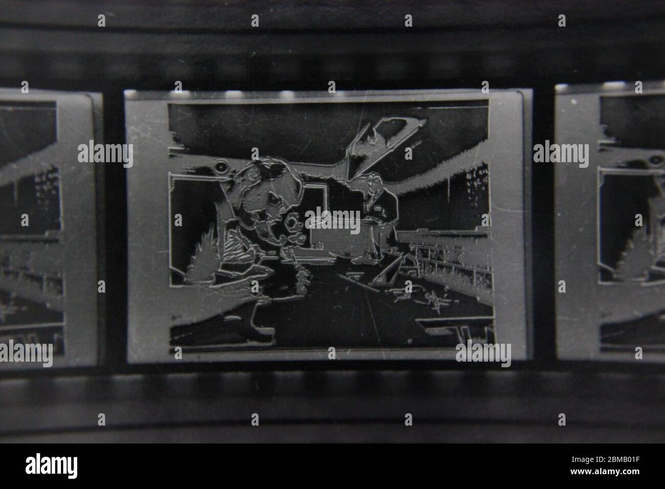 Fine 70s vintage contact print black and white extreme photography of ...