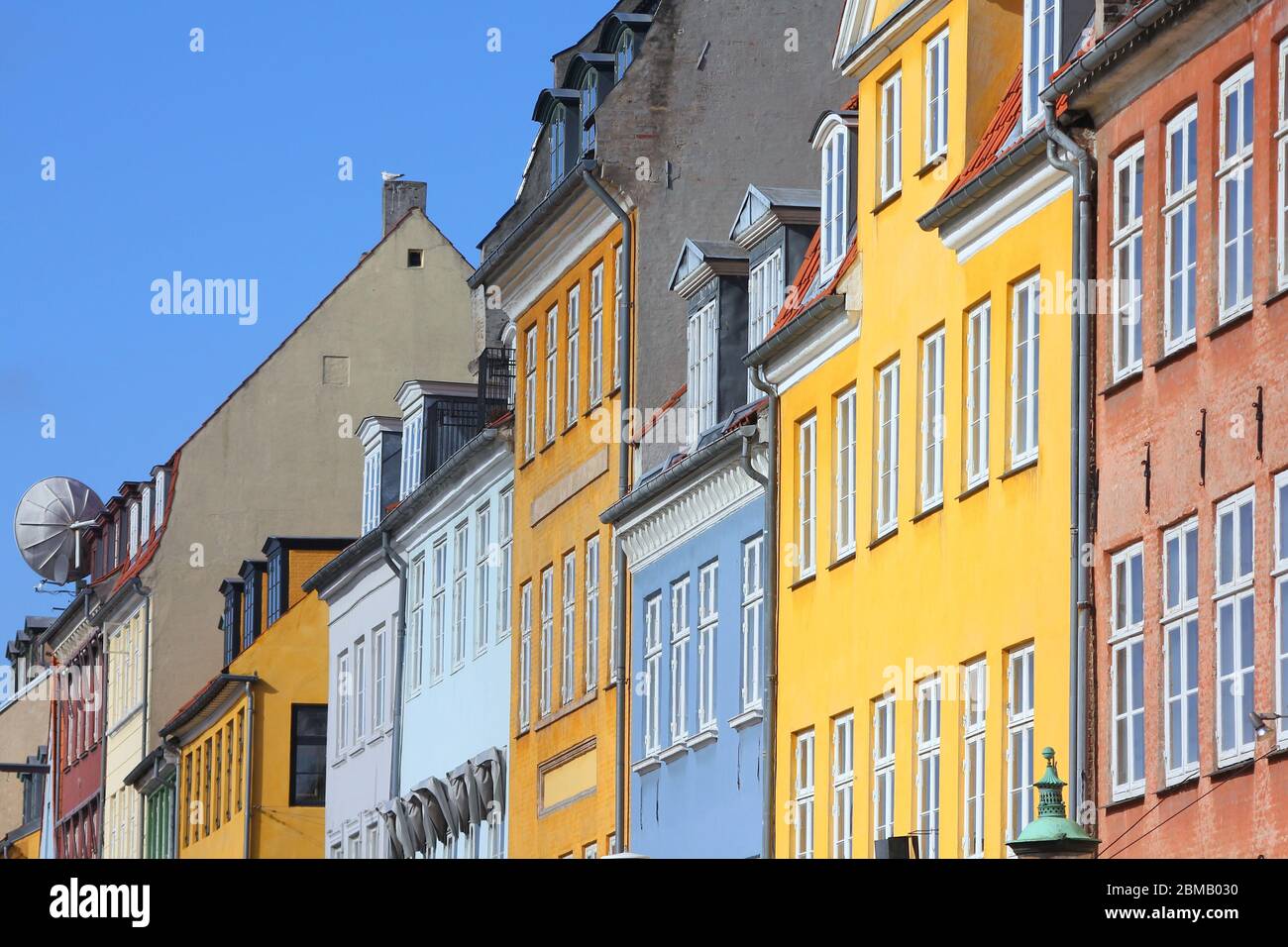 Nyhavn street in Copenhagen, Denmark. Landmark place Stock Photo - Alamy