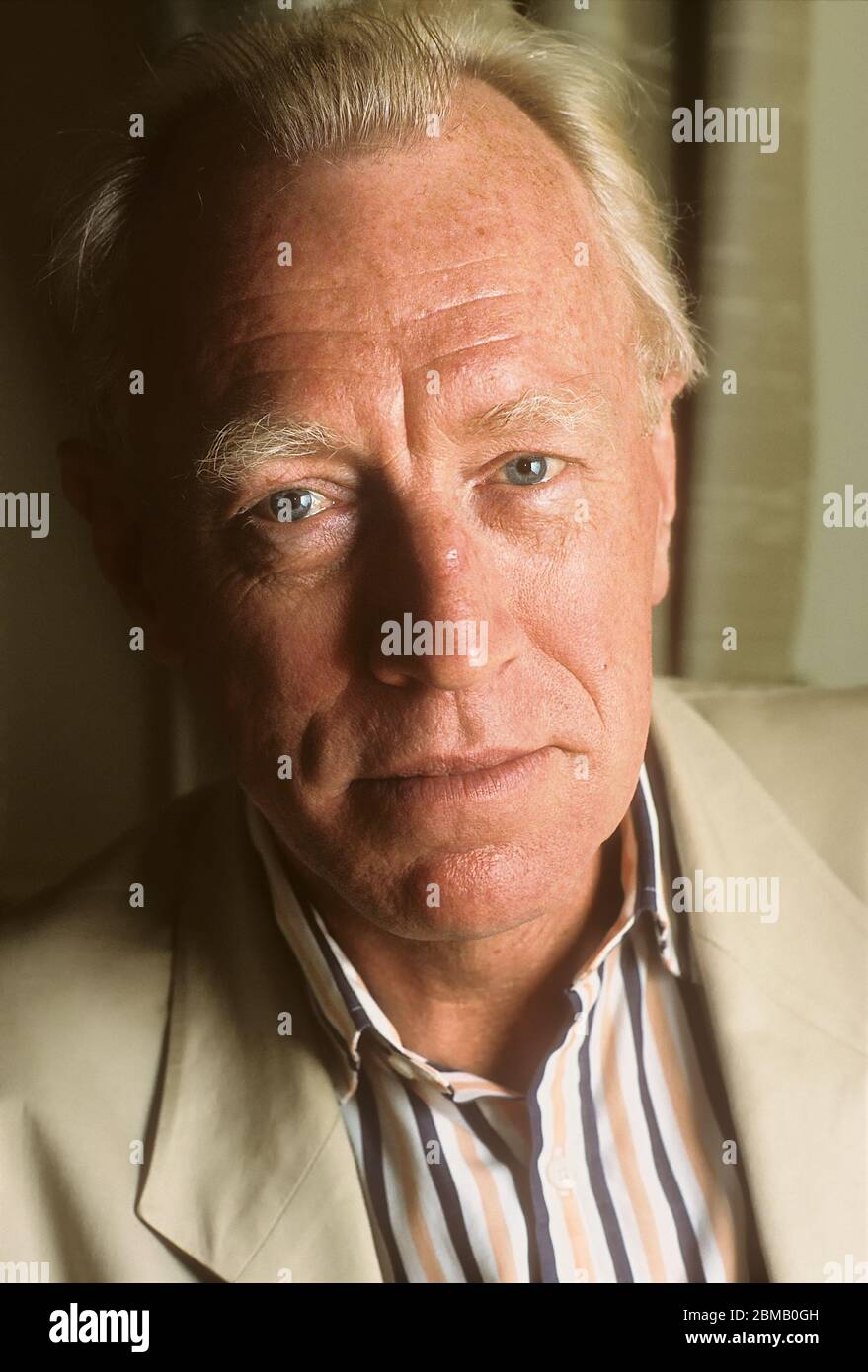 Portrait of Swedish actor Max von Sydow in November 1989 Stock Photo ...