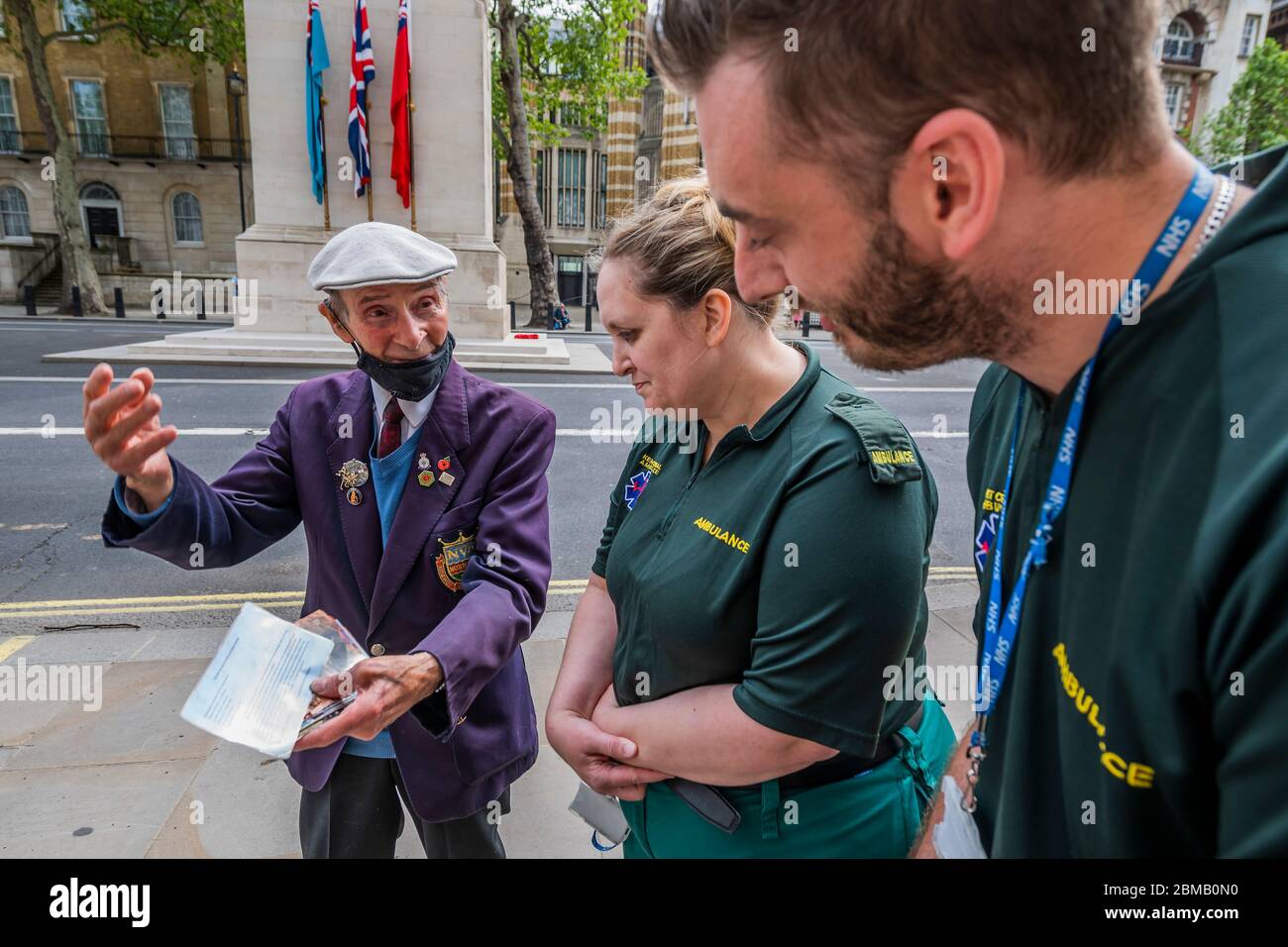 London, UK. 08th May, 2020. Ian Aitchison a veteran of the Royal ...
