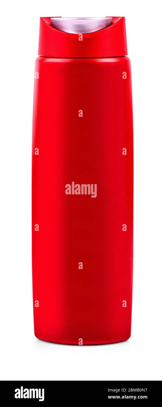 The Red Shower Gel isolated on a white background Stock Photo - Alamy
