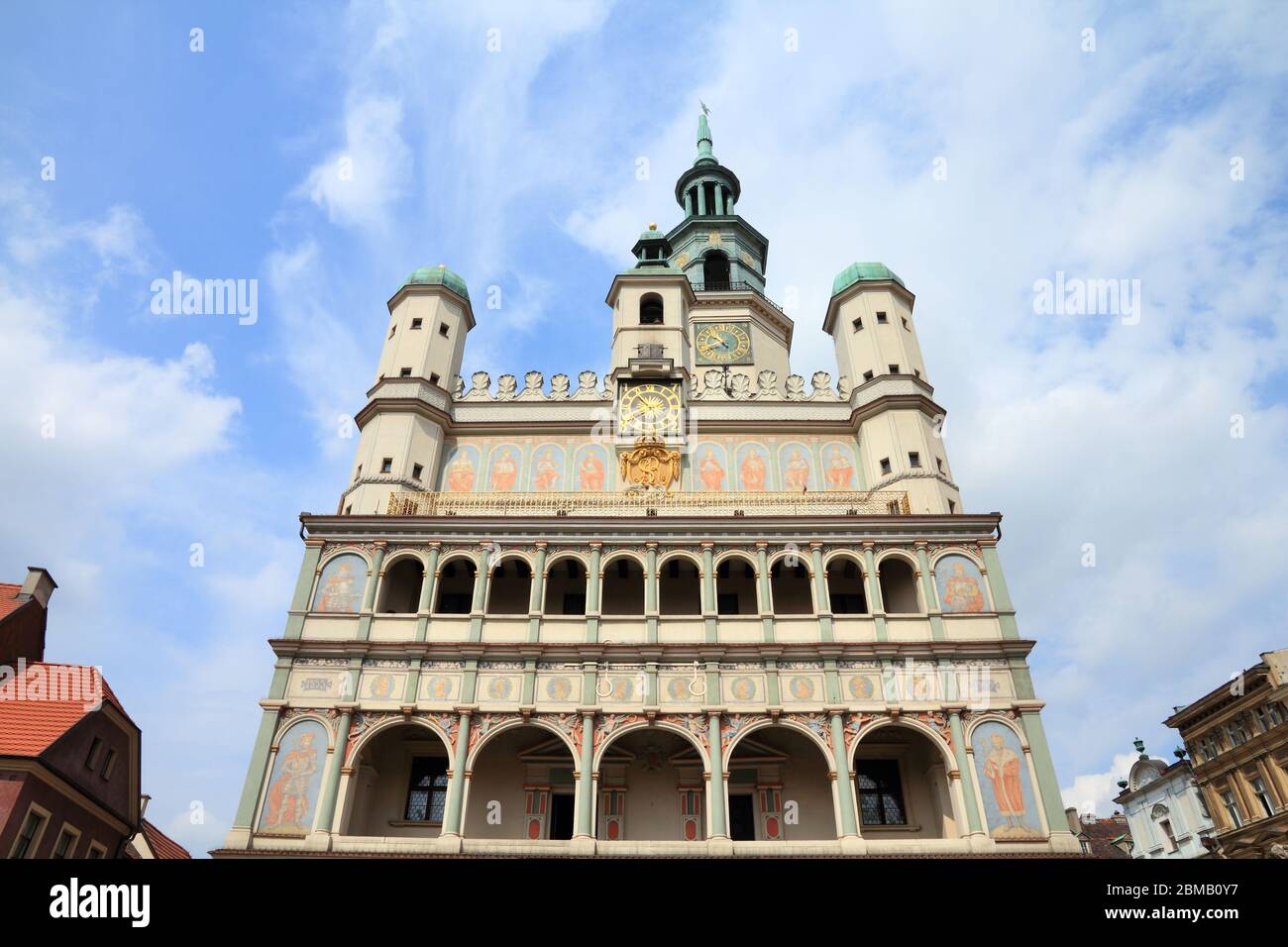 Poznan city, Poland. Landmark City Hall architecture Stock Photo - Alamy