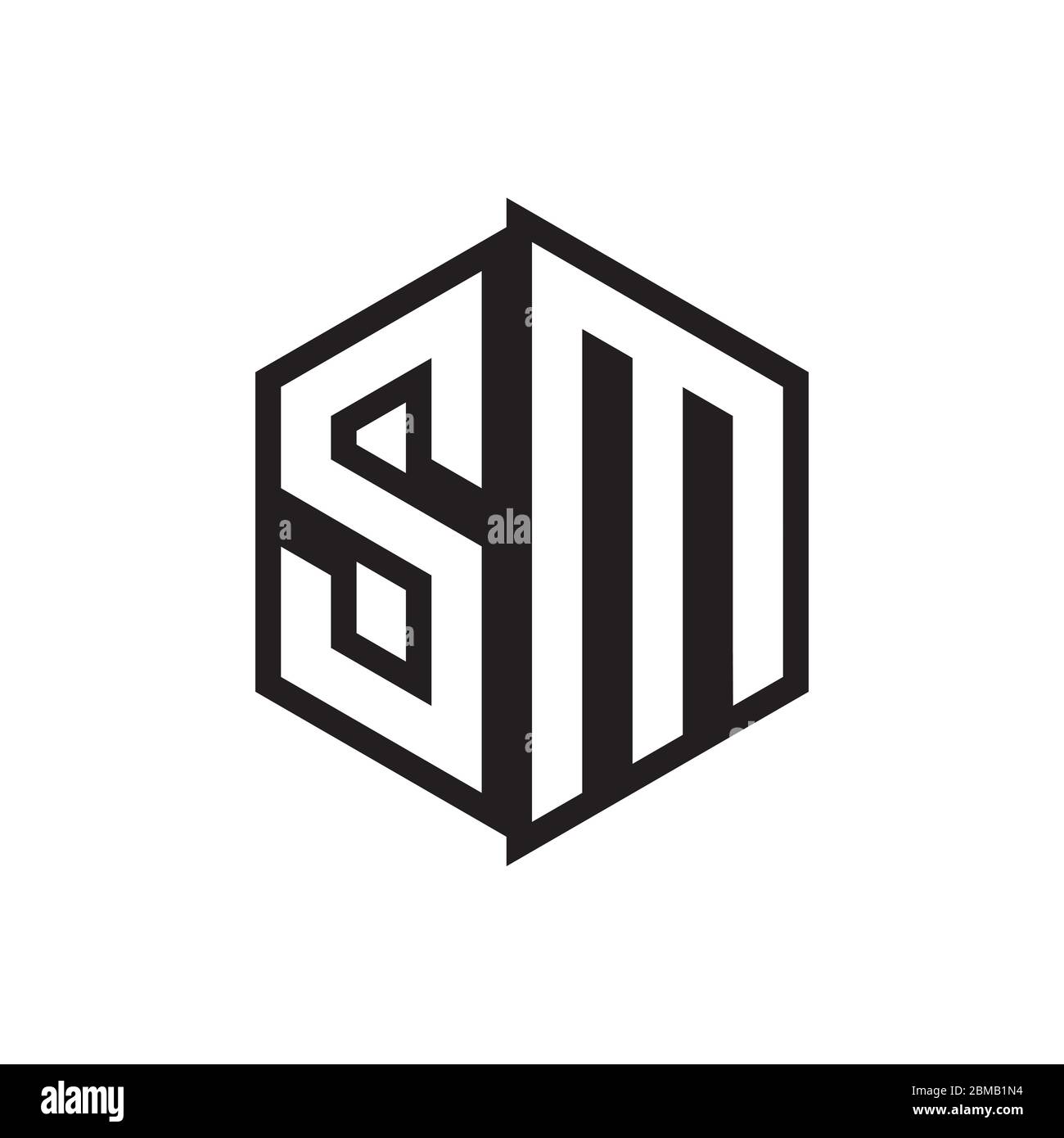 S M letter logo design vector Stock Vector Image & Art - Alamy