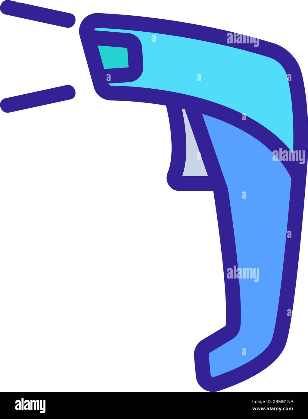 laser device for scanning data in supermarket icon vector outline ...