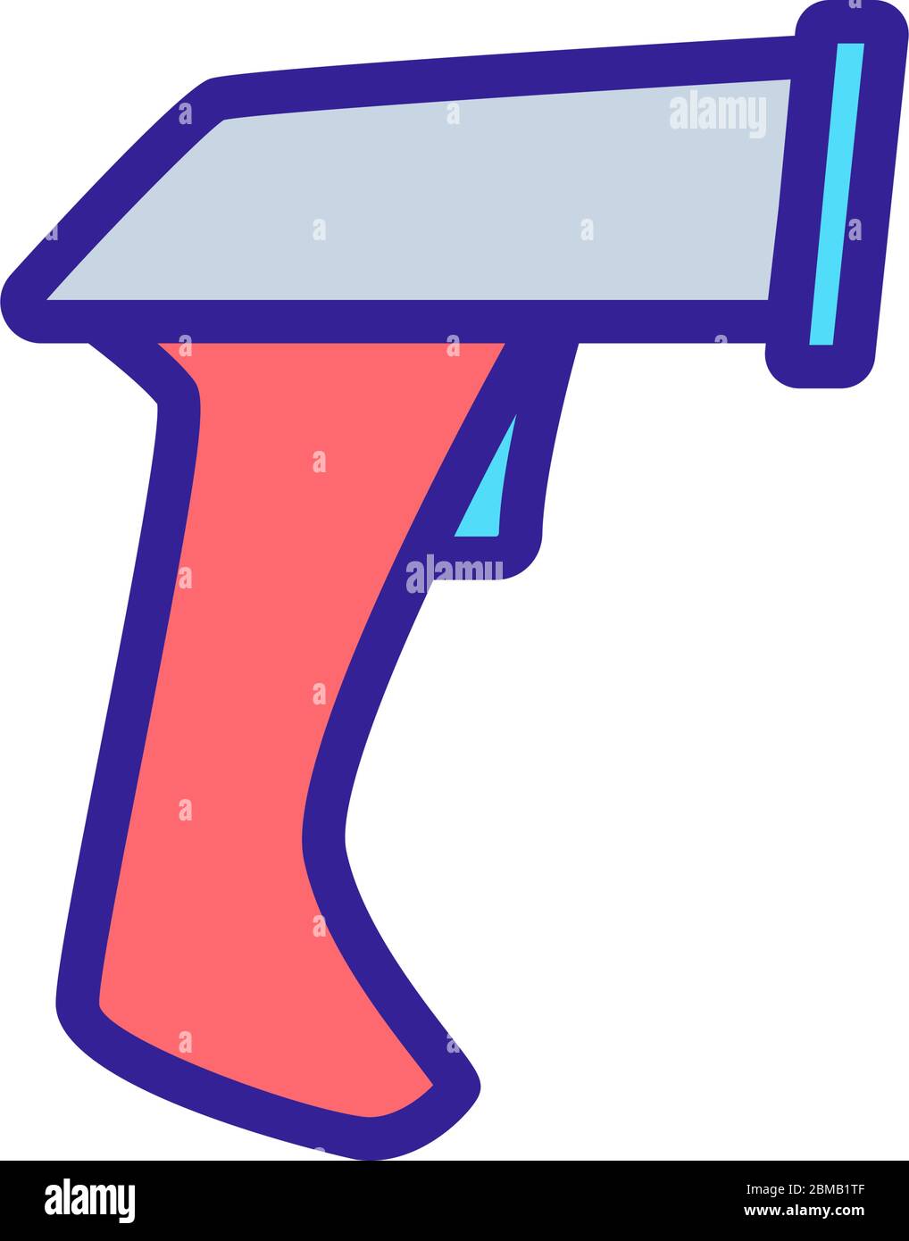 data scanner icon vector outline illustration Stock Vector Image & Art ...