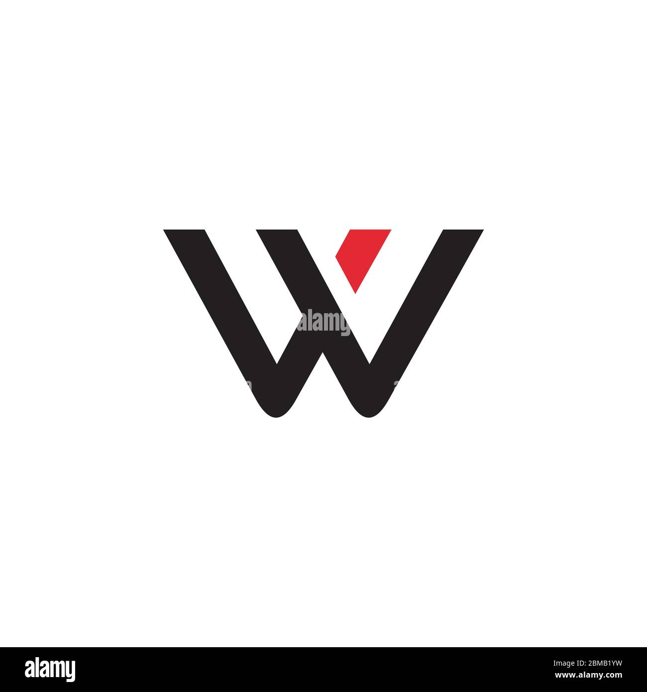 W letter design hi-res stock photography and images - Alamy