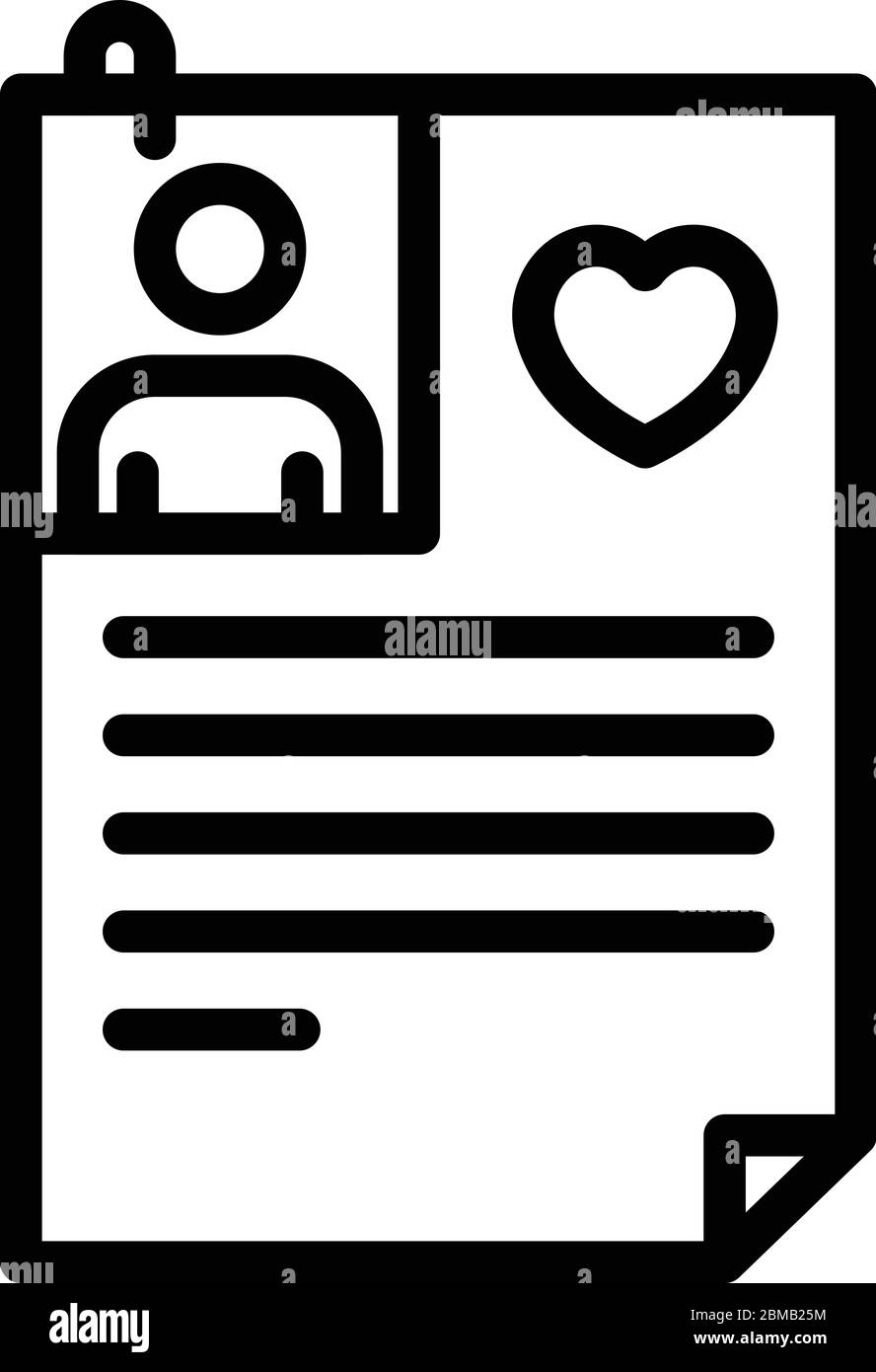 Personal patient card icon, outline style Stock Vector Image & Art - Alamy