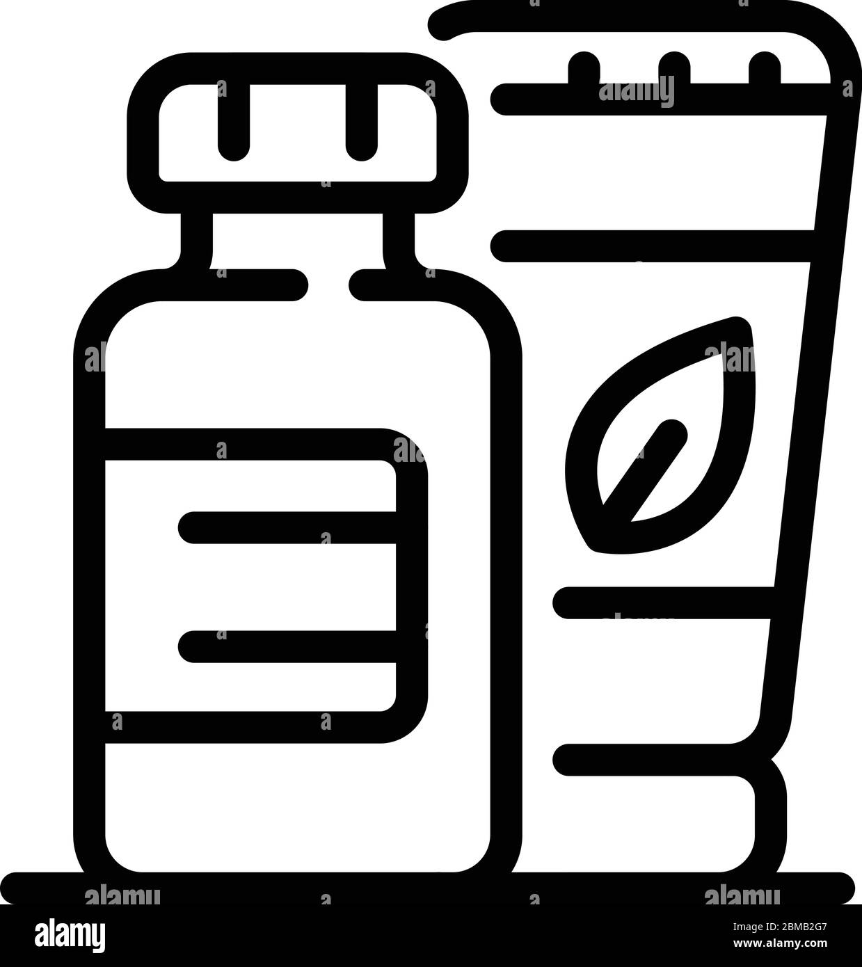 Massage Oil Icon Outline Style Stock Vector Image And Art Alamy