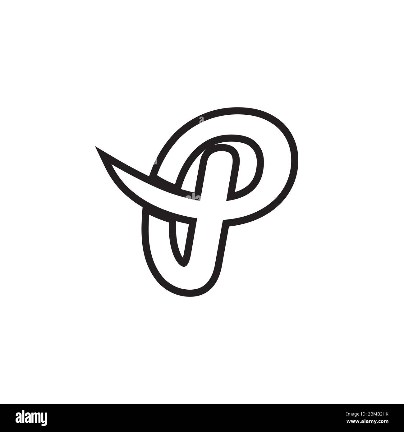 P hand written logo hi-res stock photography and images - Alamy