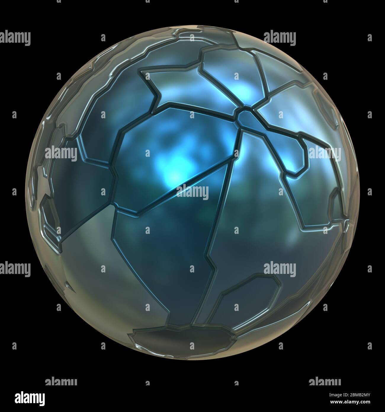 Futuristic 3d Globe Sphere Stock Photo - Alamy