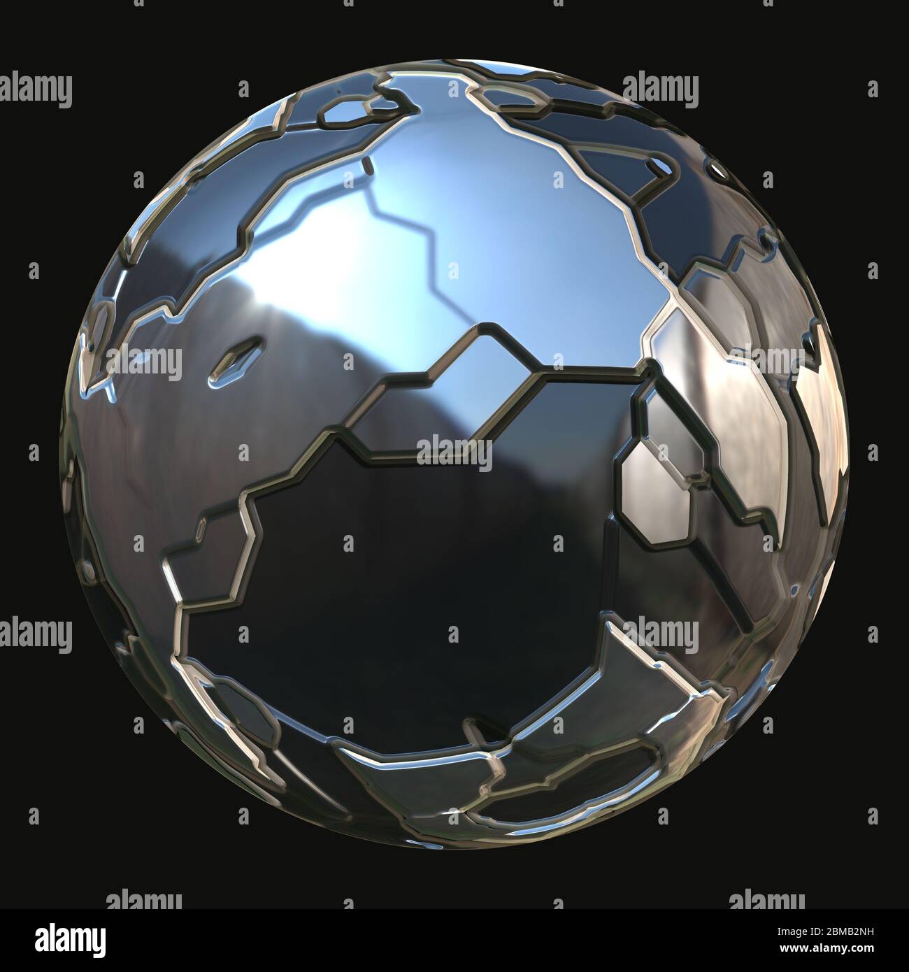 Futuristic 3d Globe Sphere Stock Photo - Alamy