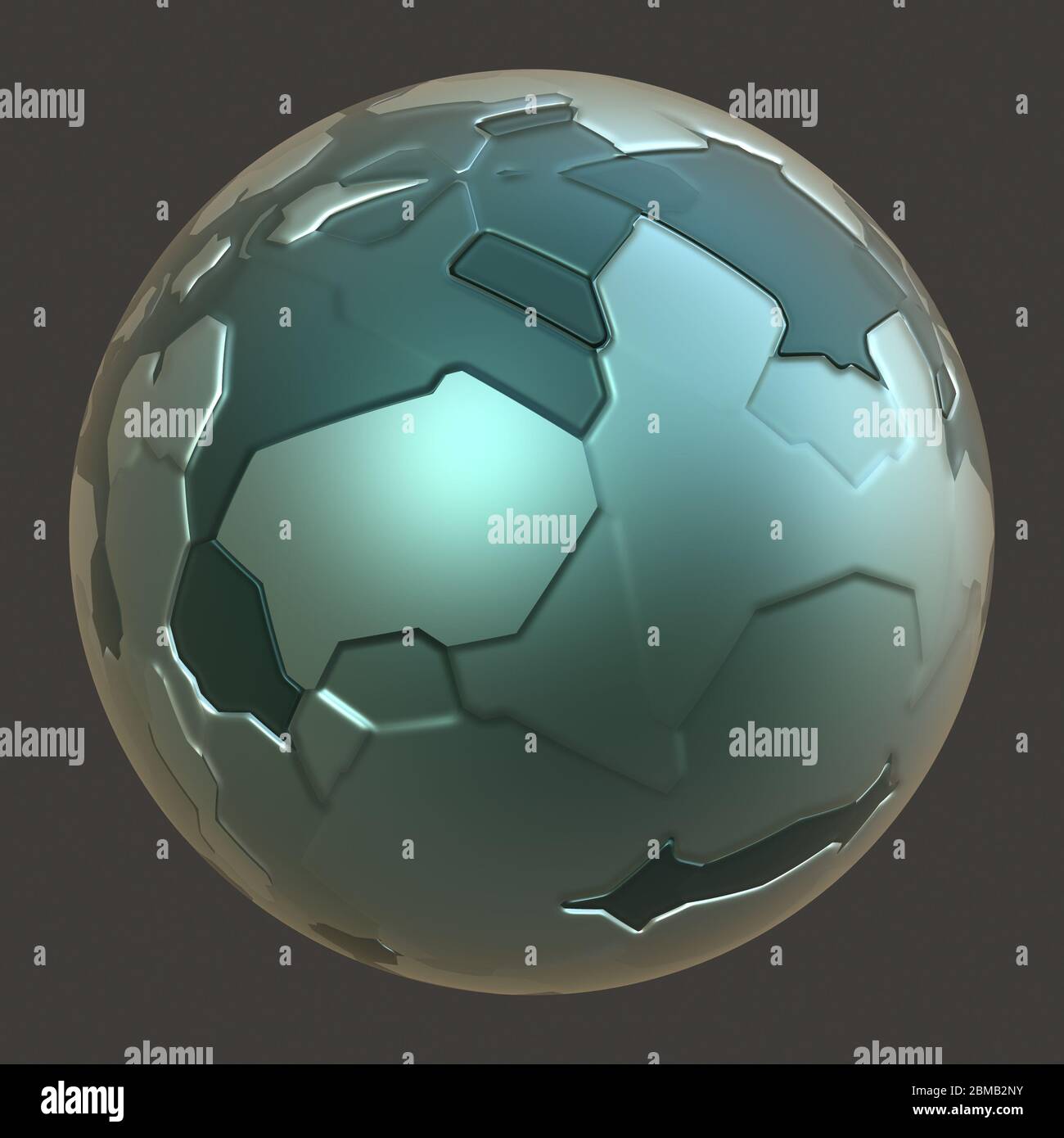 Futuristic 3d Globe Sphere Stock Photo - Alamy