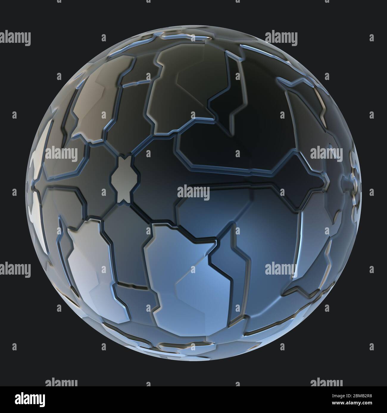 Futuristic 3d Globe Sphere Stock Photo - Alamy