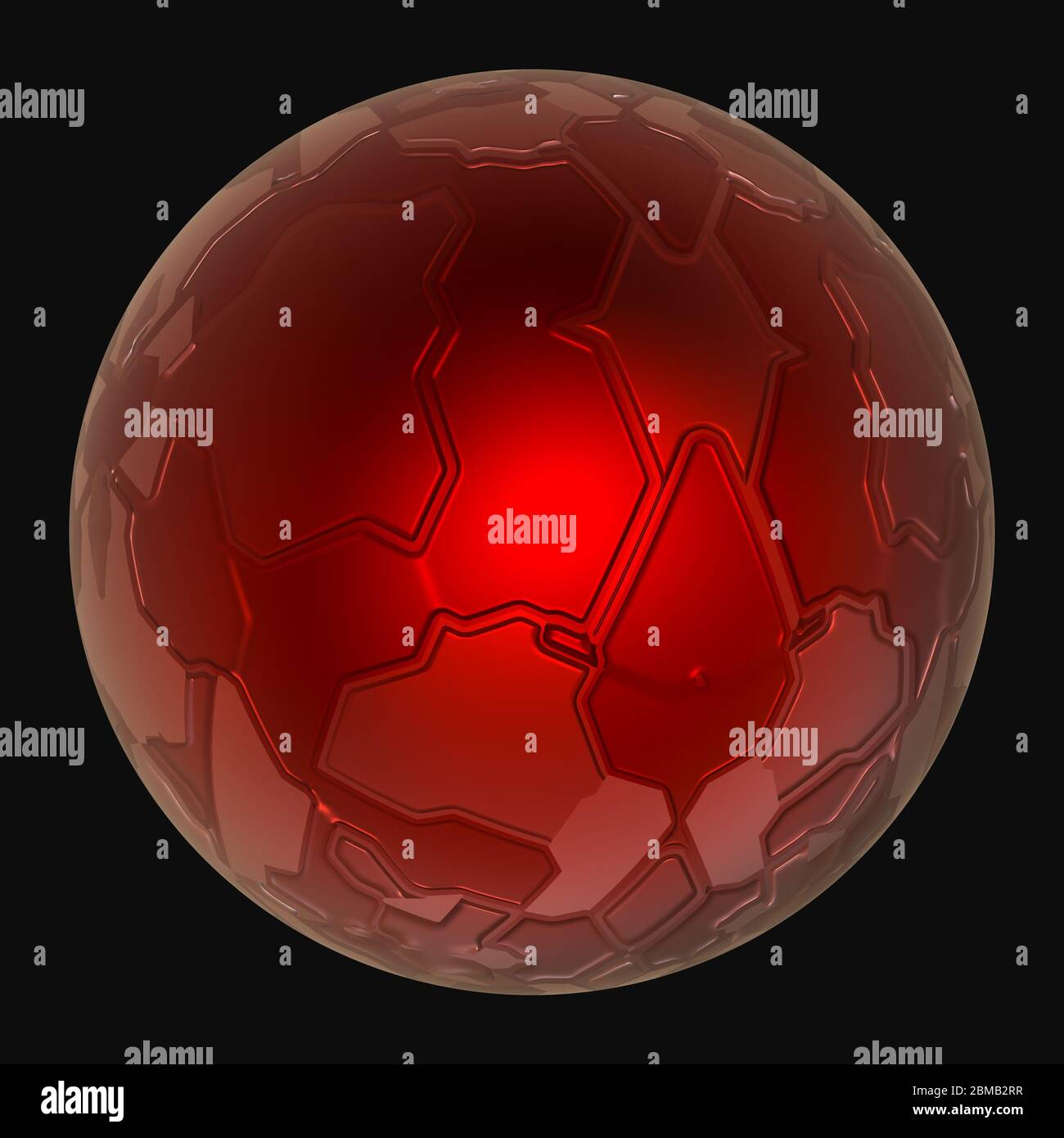 Futuristic 3d Globe Sphere Stock Photo - Alamy