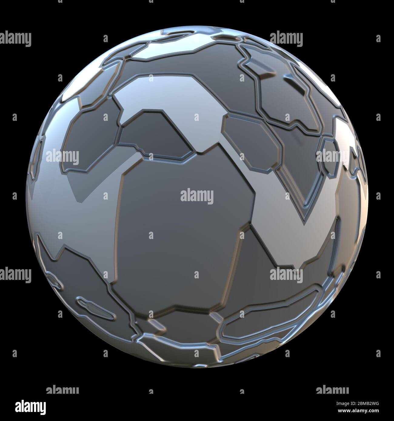 Futuristic 3d Globe Sphere Stock Photo - Alamy