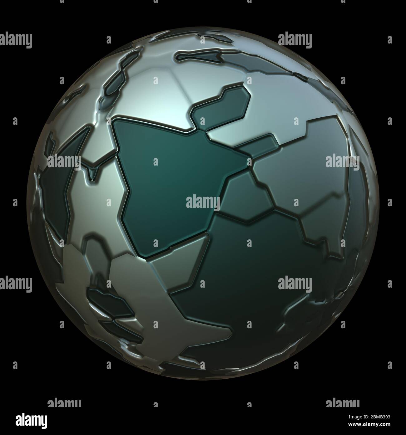 Futuristic 3d Globe Sphere Stock Photo - Alamy