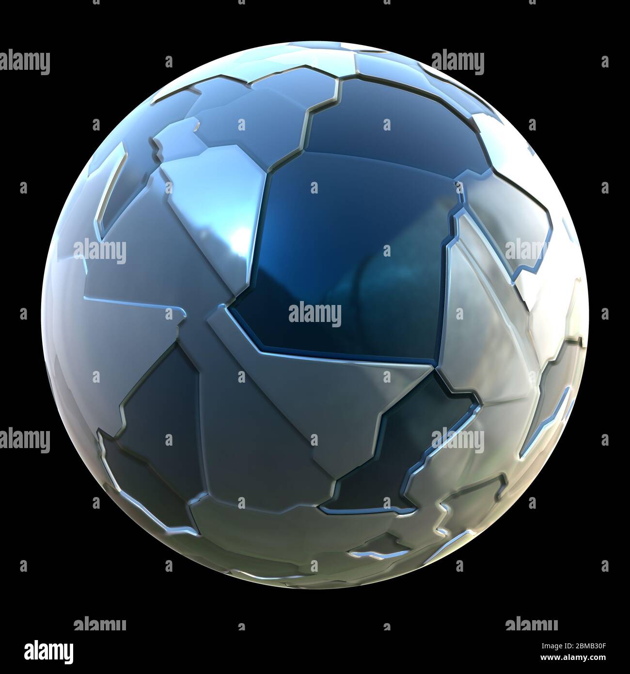 Futuristic 3d Globe Sphere Stock Photo - Alamy