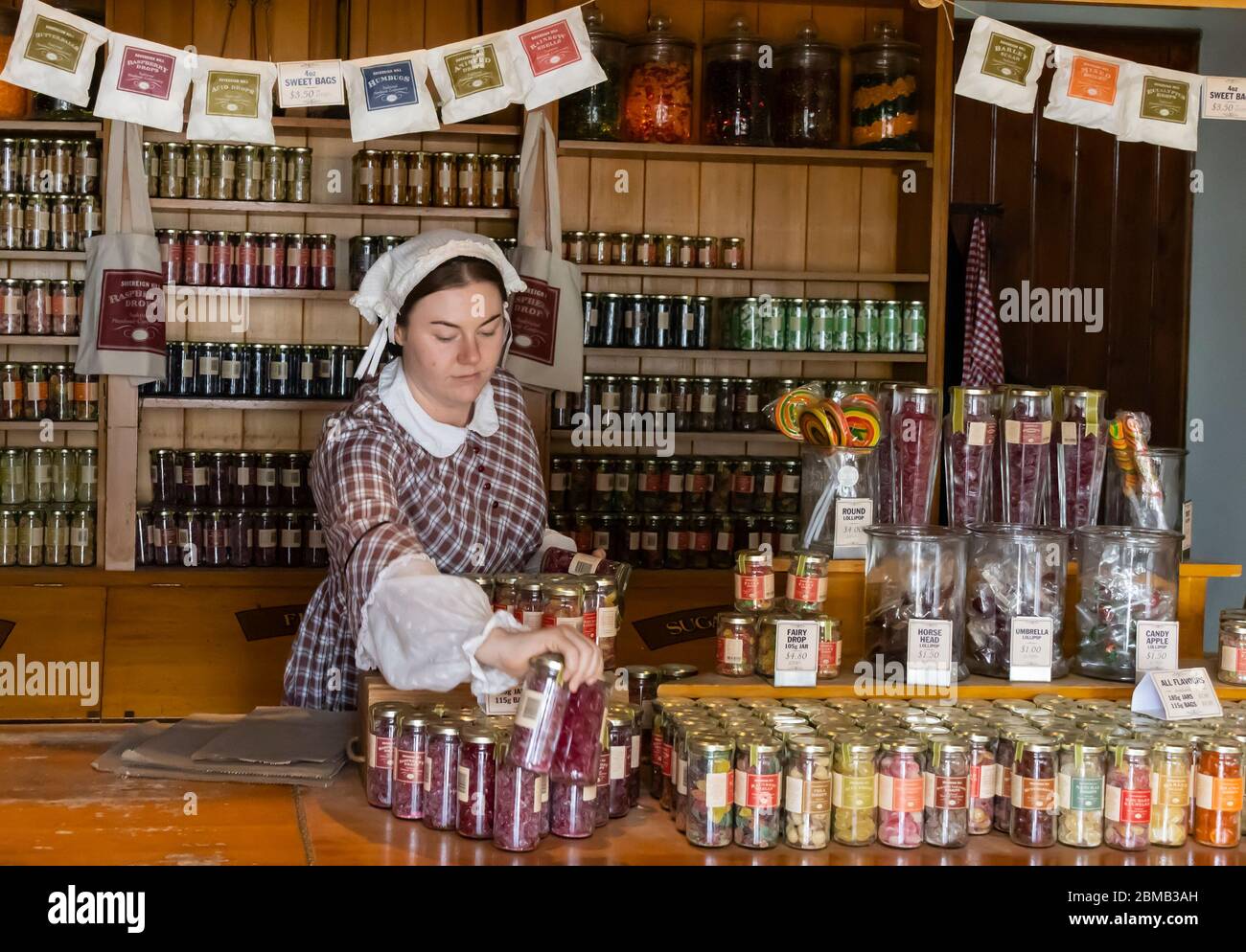 Ballarat, Australia - March 7th, 2020: An old fashioned candy store in ...