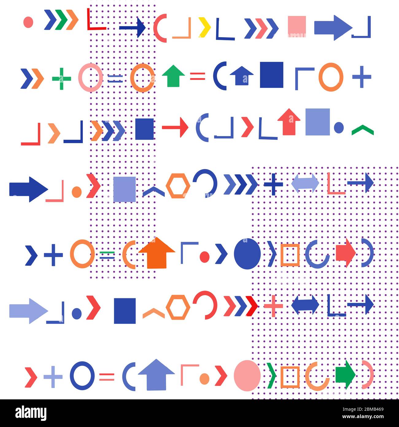 geometric shapes and arithmetic signs Stock Vector Image & Art - Alamy