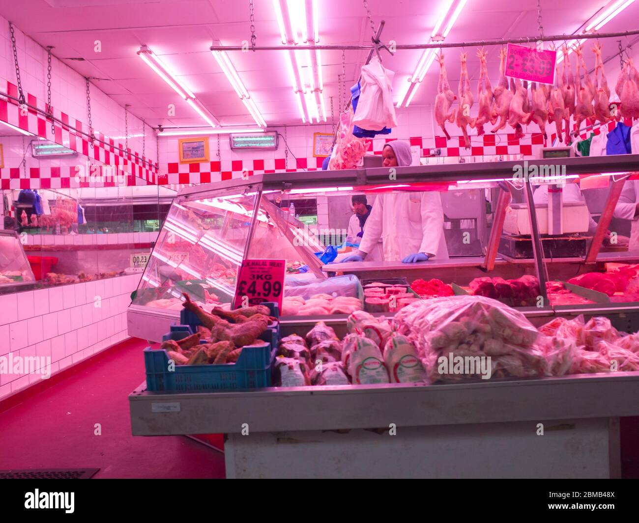 London- Butchers shop on Electric Avenue, Brixton Stock Photo - Alamy
