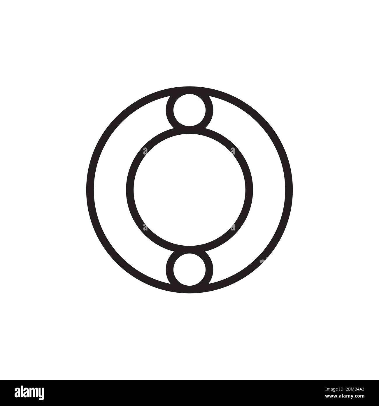 O lines modern letter logo design vector Stock Vector Image & Art - Alamy