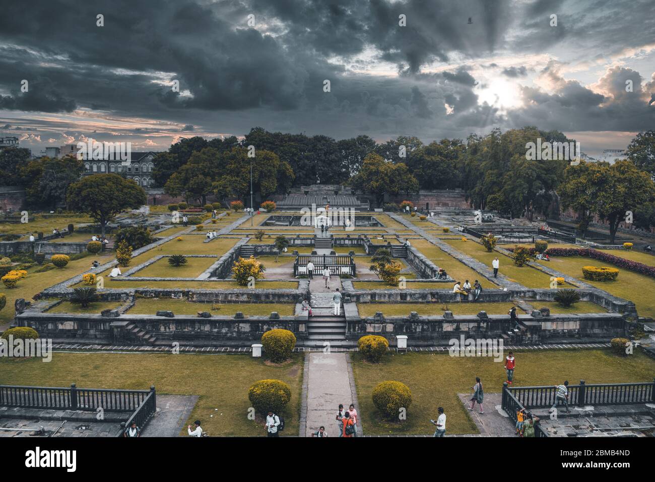 Shaniwar wada fort in pune with clouds Stock Photo - Alamy