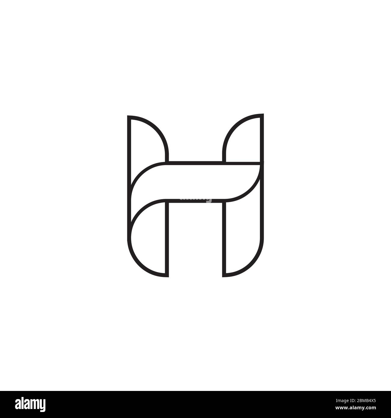 H lines modern design vector Stock Vector Image & Art - Alamy