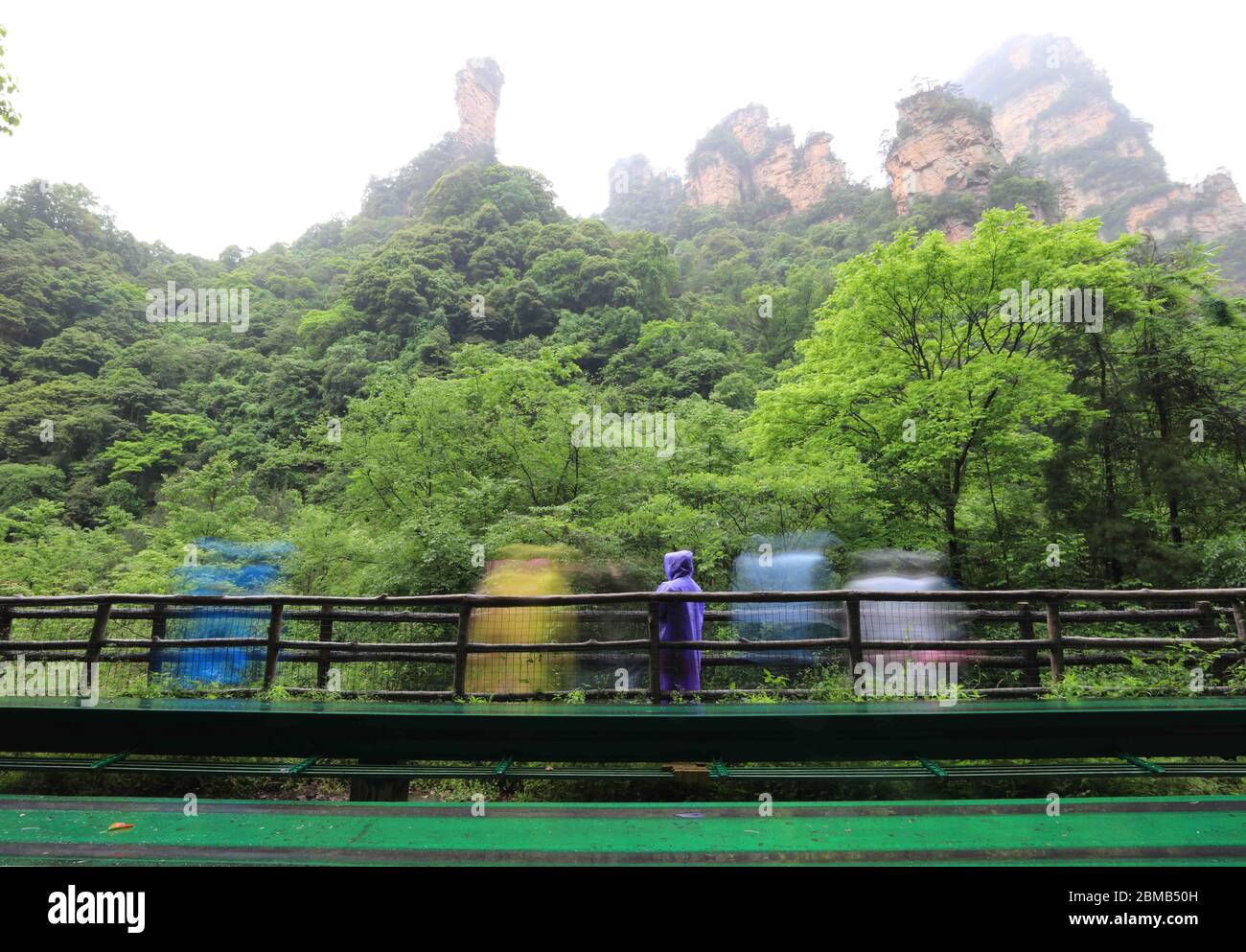 Zhangjiajie, China's Hunan Province. 8th May, 2020. Tourists visit the ...