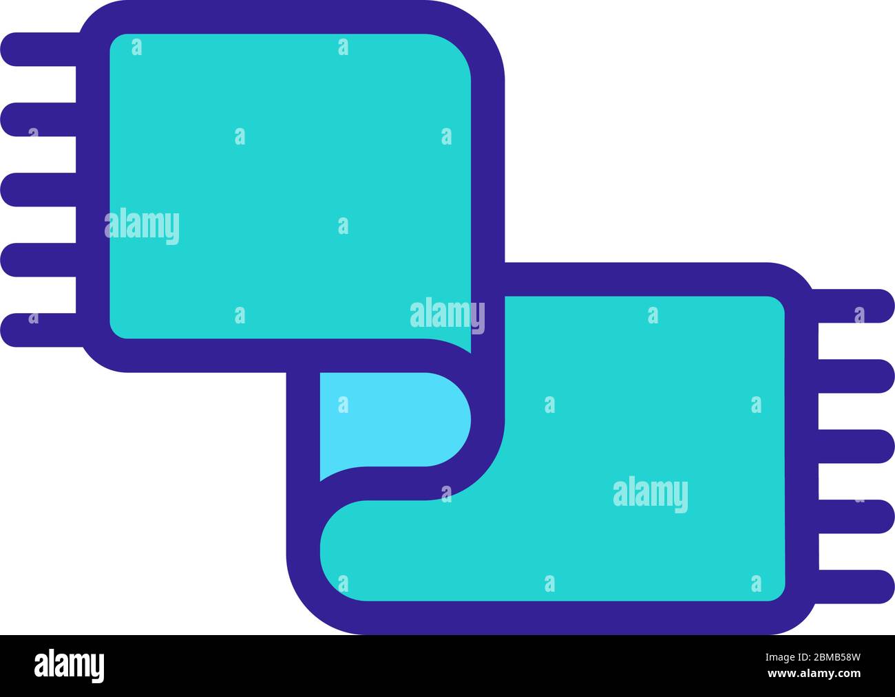 stack of bed linen icon vector outline illustration Stock Vector Image ...