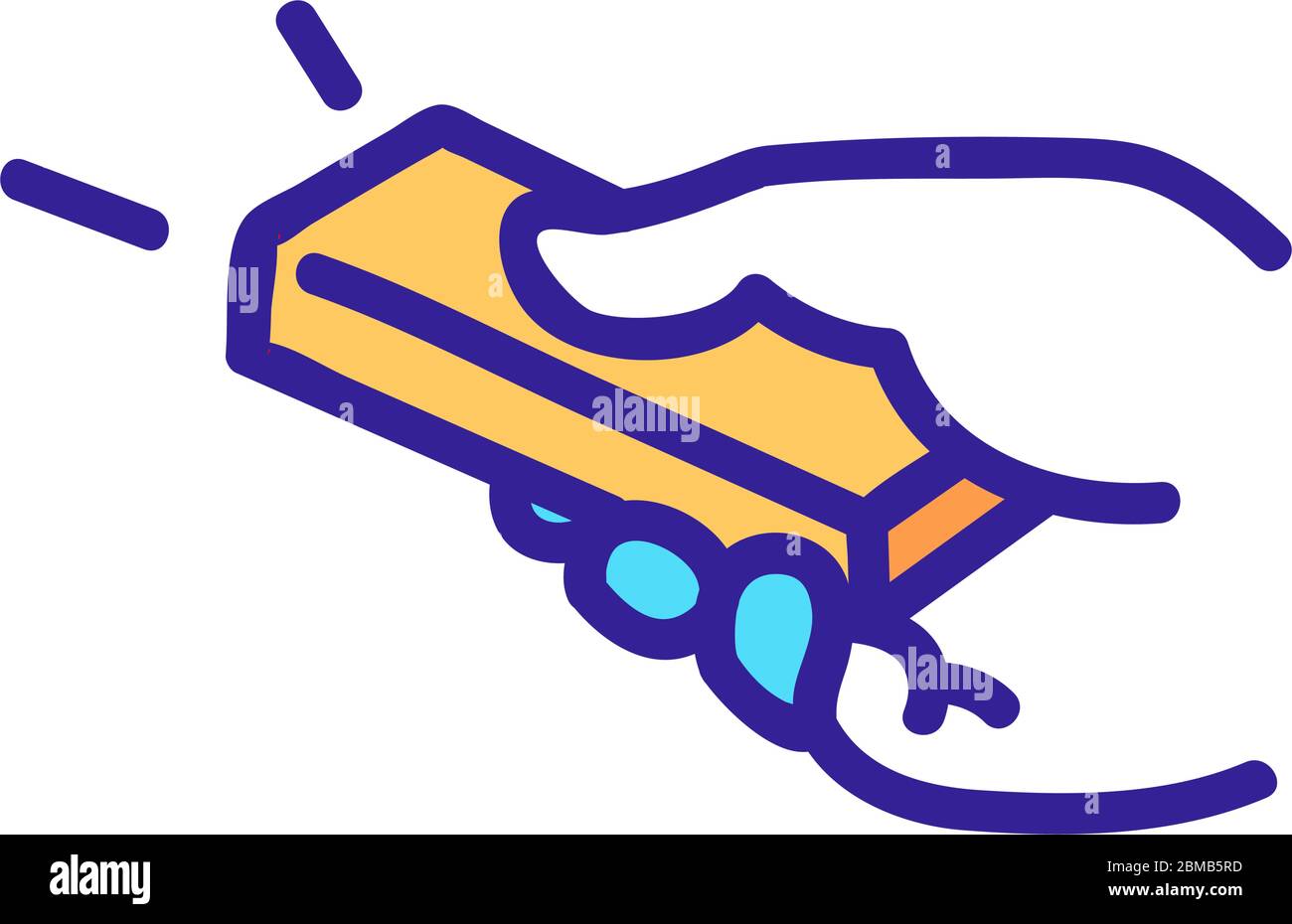 barcode scanner in hand icon vector outline illustration Stock Vector ...