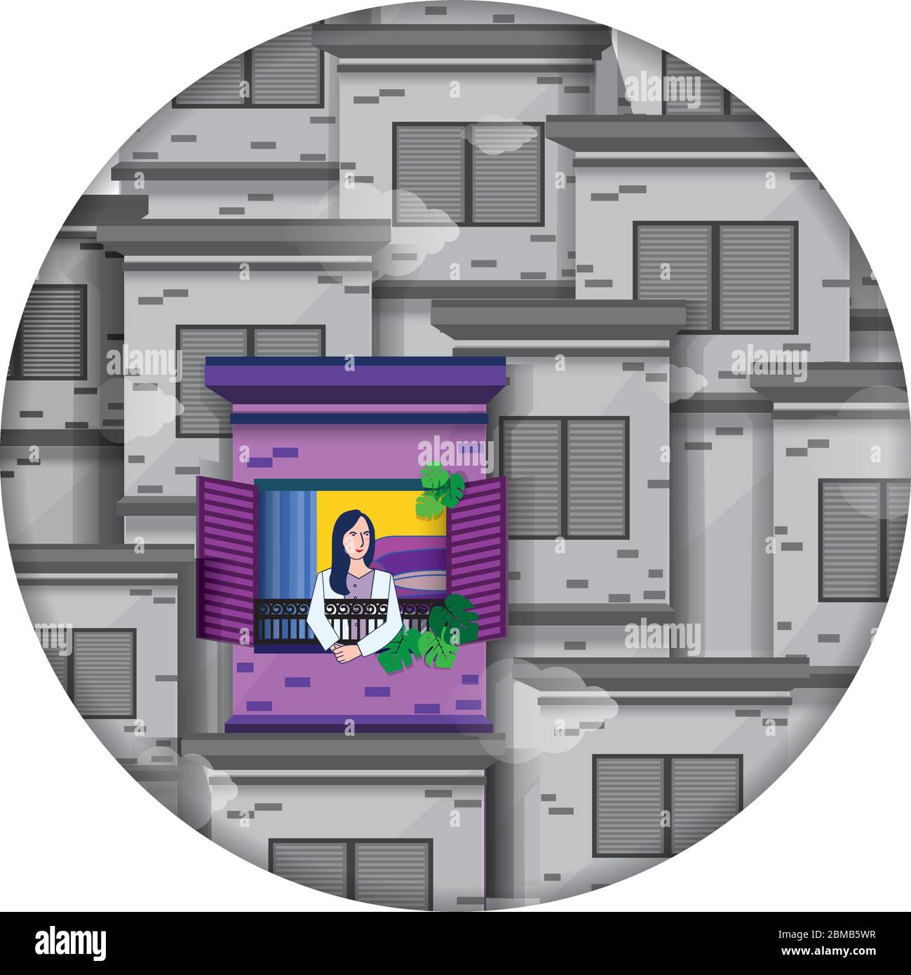 Asian condominium Stock Vector Images - Alamy