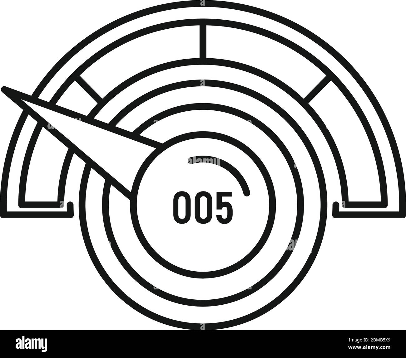 Low credit score icon. Outline low credit score vector icon for web ...