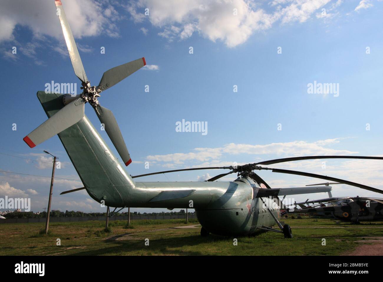 Exterior view of a Mil Mi-6 "Hook" super heavy-lift helicopter with ...