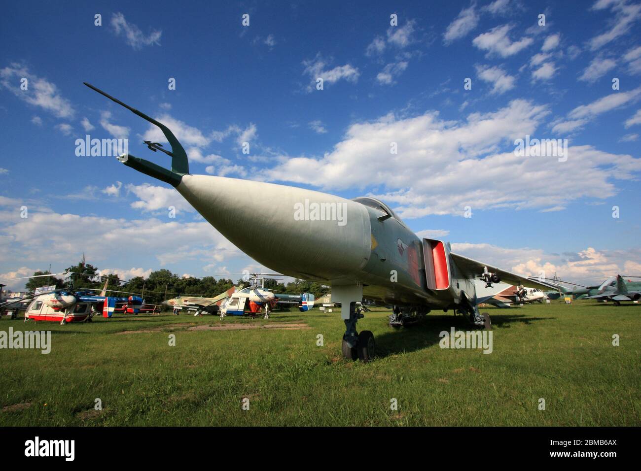 Exterior view of a Sukhoi Su-24 "Fencer" supersonic all-weather attack ...