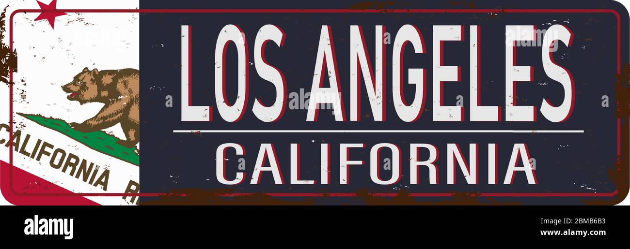 Los angeles usa typography Cut Out Stock Images & Pictures - Alamy