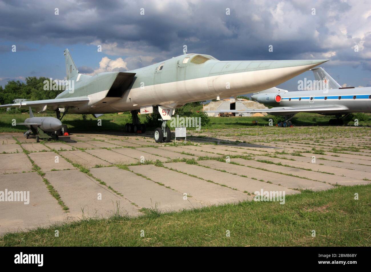 Exterior view of a Tupolev Tu-22M "Backfire" supersonic long-range ...