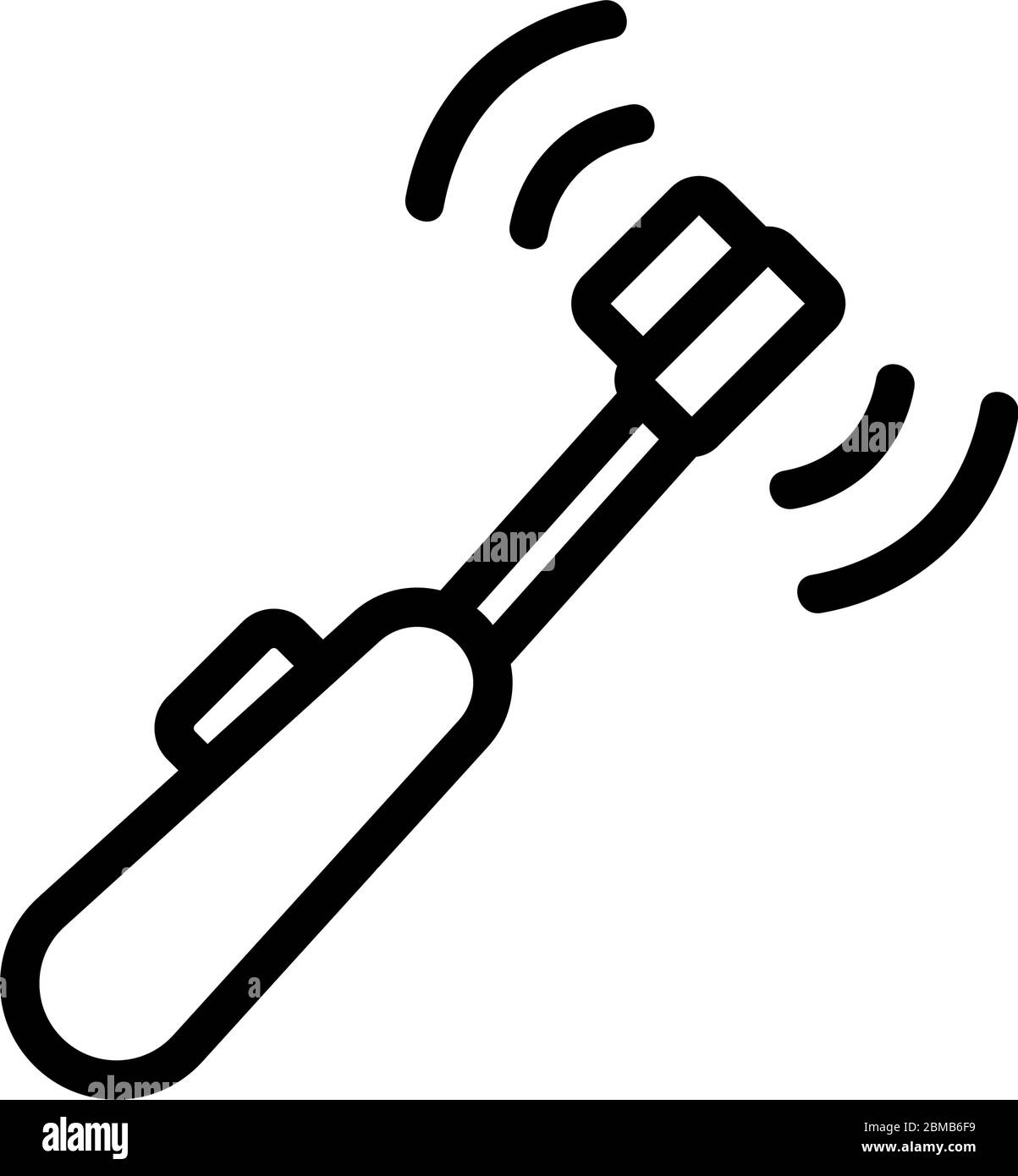 ultrasonic toothbrush icon vector outline illustration Stock Vector ...