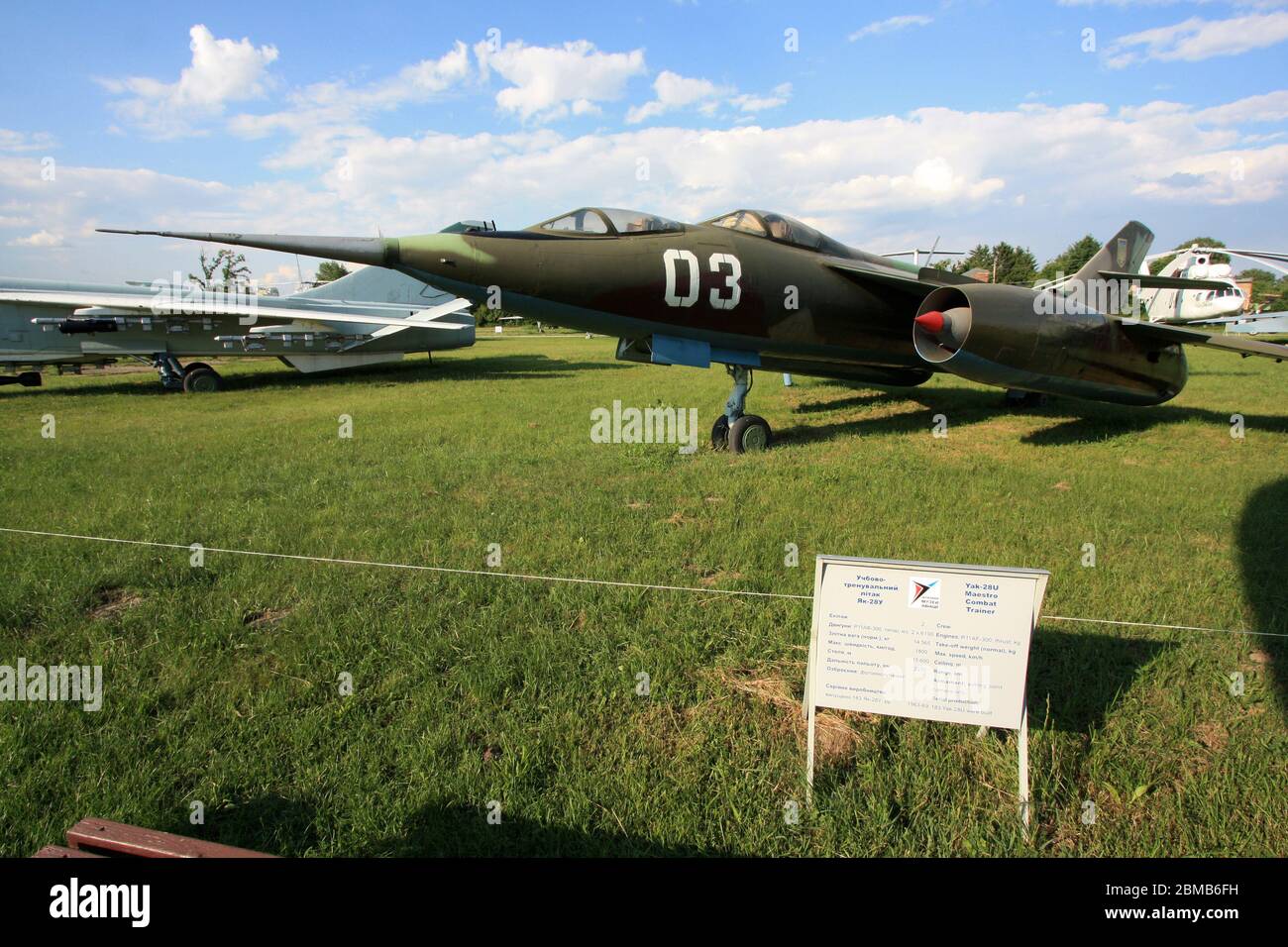 Exterior view of a Yakovlev Yak-28U "Maestro" dual control trainer ...