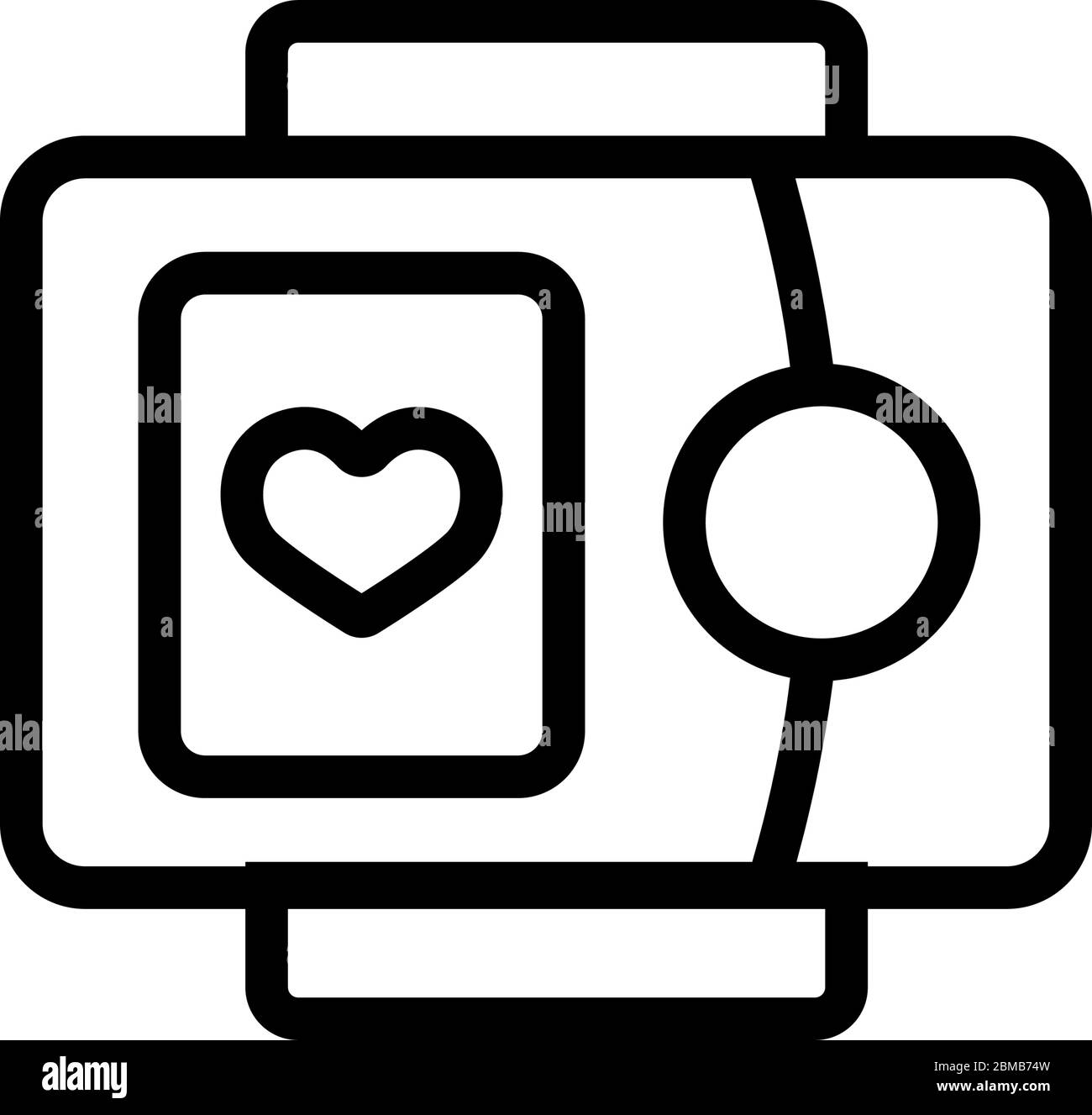 health measuring device icon vector outline illustration Stock Vector ...