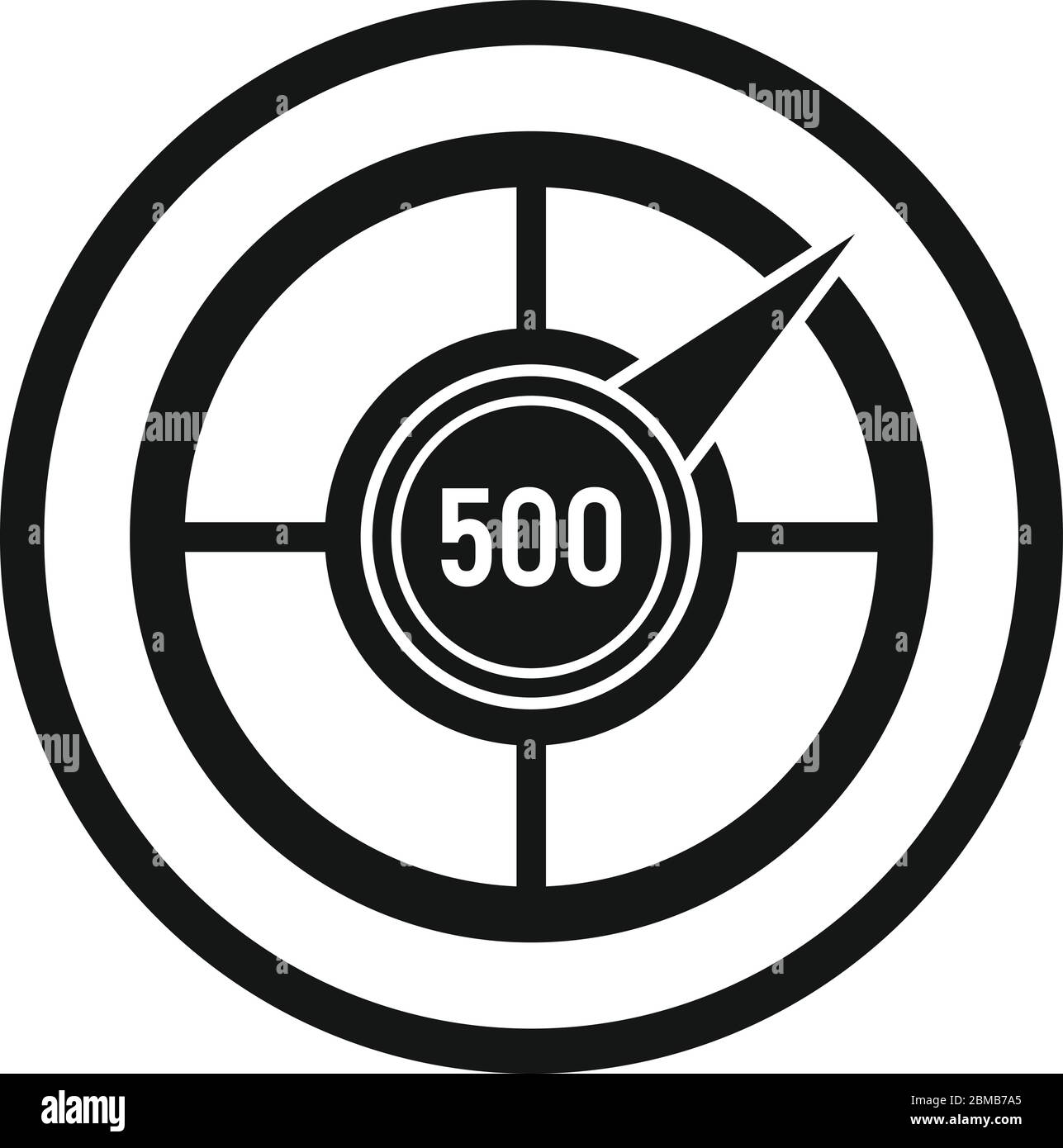 Customer credit score icon. Simple illustration of customer credit ...