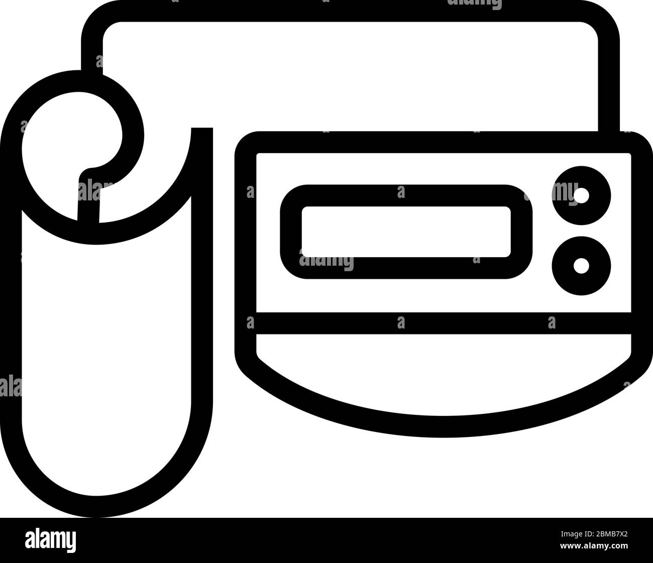 automatic blood pressure monitor icon vector outline illustration Stock ...