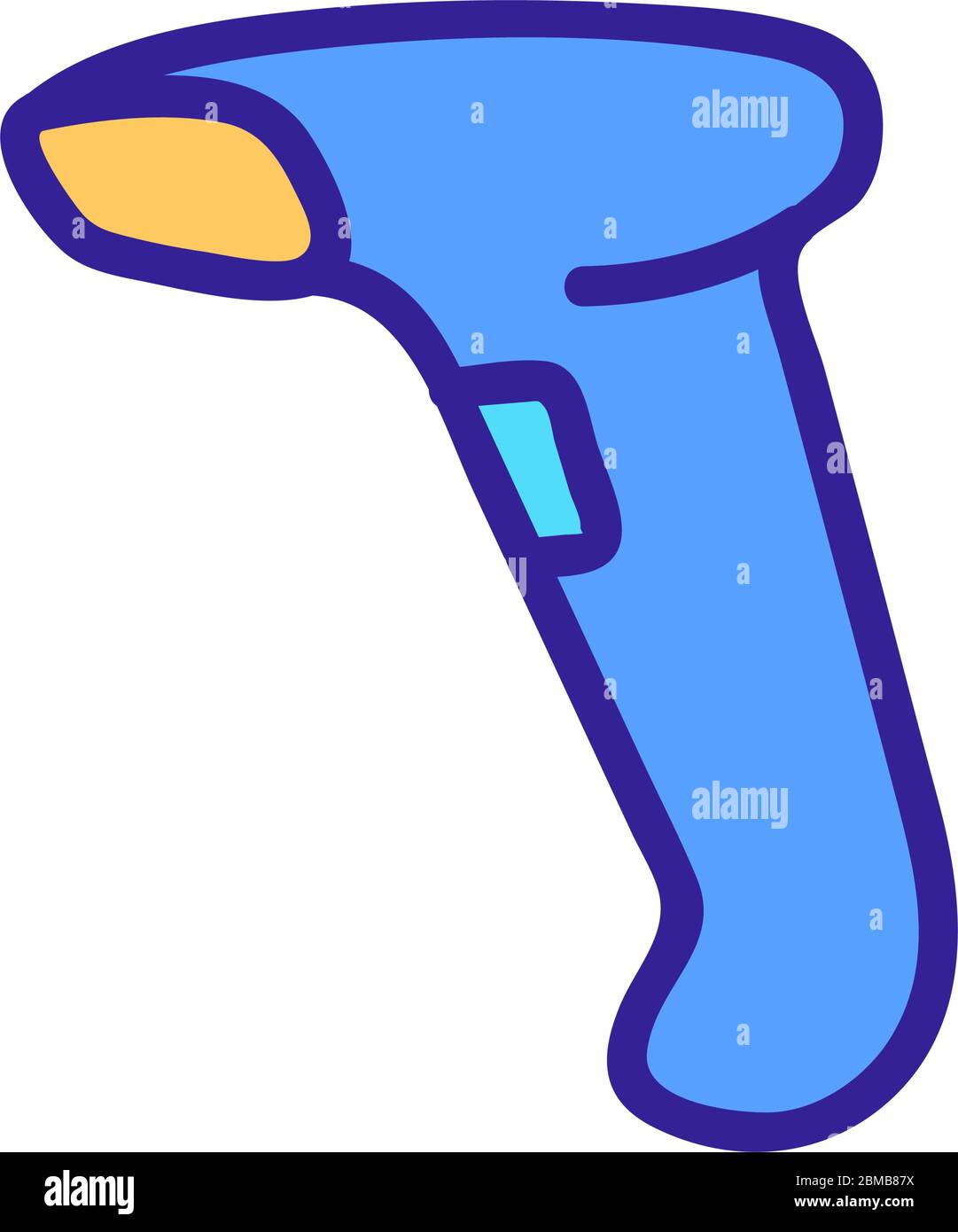 handheld wireless scanner icon vector outline illustration Stock Vector ...