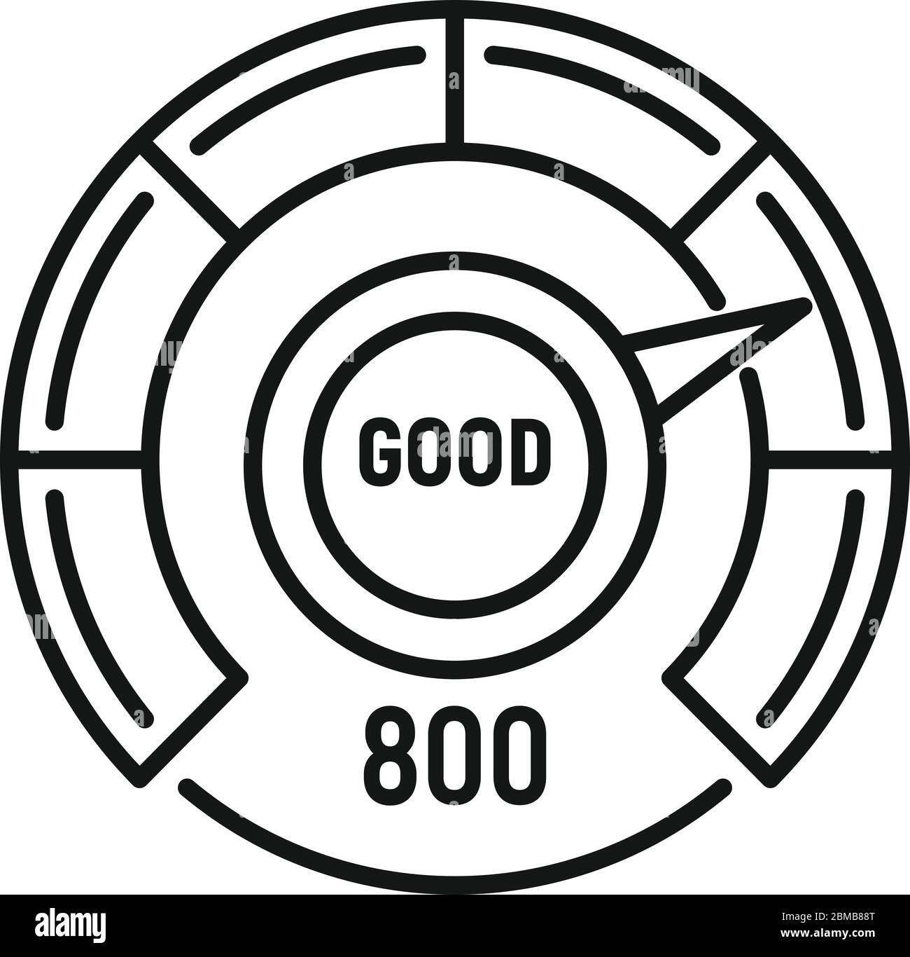 Good level scale icon. Outline good level scale vector icon for web ...