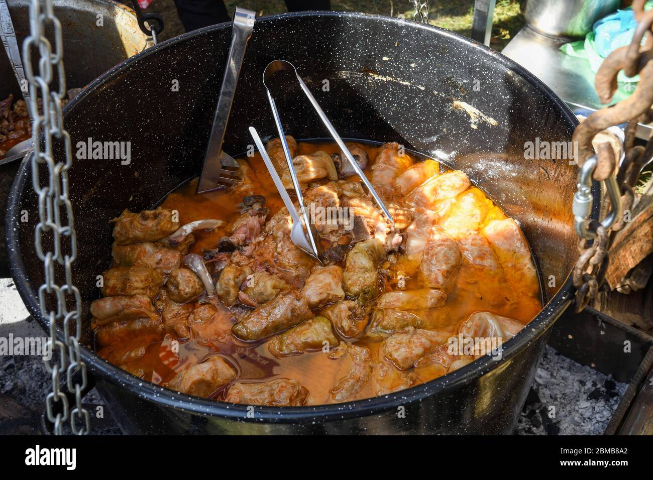 Romanian typical food named sarmale. Cabbage rolls with meat, rice and ...