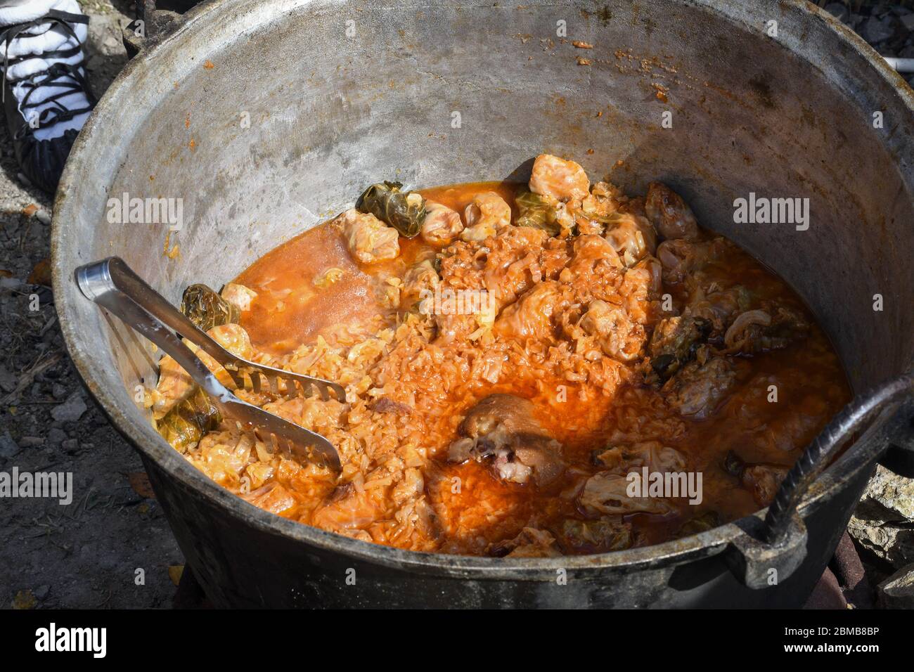 Romanian typical food named sarmale. Cabbage rolls with meat, rice and ...